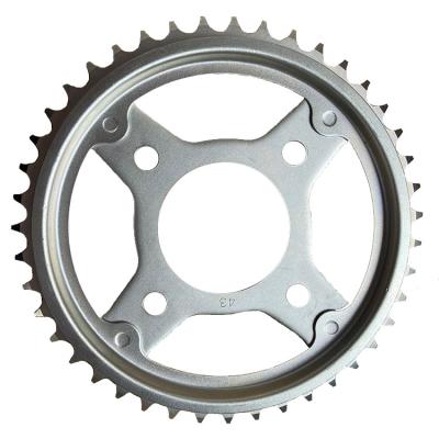 China Custom 43T Racing Motorcycle Rear Sprocket 428 for Honda CBR150R Repair/Replacement for sale