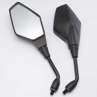 China Universal Scooter Hand Bar Mirrors Motorcycle Back View Mirror 14*9cm Glass Size for sale
