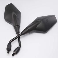 China Universal Scooter Hand Bar Mirrors Motorcycle Back View Mirror 14*9cm Glass Size for sale