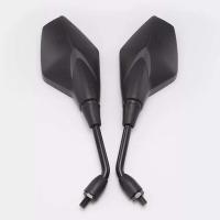 China Universal Scooter Hand Bar Mirrors Motorcycle Back View Mirror 14*9cm Glass Size for sale