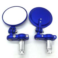 China Universal Motorcycle Side Mirror with Gold Aluminum Alloy Material and Folding Design for sale