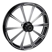 China Sample Make Black 23 Inch CNC Aluminum Motorcycle Alloy Wheels for Harley Davidson for sale