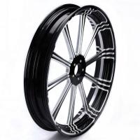 China Sample Make Black 23 Inch CNC Aluminum Motorcycle Alloy Wheels for Harley Davidson for sale