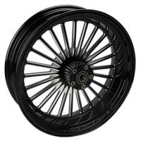 China Customized Black 18 x 5.5 inch Forged CNC Aluminum Alloy Motorcycle Wheel for Harley for sale