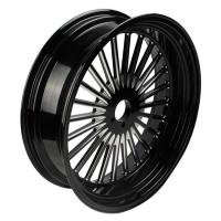 China Customized Black 18 x 5.5 inch Forged CNC Aluminum Alloy Motorcycle Wheel for Harley for sale