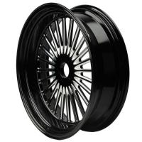 China Customized Black 18 x 5.5 inch Forged CNC Aluminum Alloy Motorcycle Wheel for Harley for sale