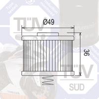 China 36*49mm HF540 Motorcycle Oil Filters for Yamaha FZ16 YS125 Unbeatable Performance for sale