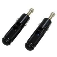 China Custom Black White CNC Aluminum 2pcs M8 Motorcycle Folding Footrests for Universal Fit for sale
