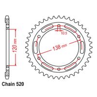 China custom steel motorcycle sprocket 36t 520 38t for Honda CB300 CBR300 CBR250 Custom color for sale