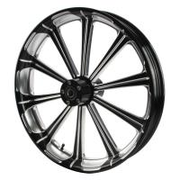 China 21 Inch Custom Forged Aluminium Alloy Motorcycle Wheel Rim for Harley Black Sample Make for sale