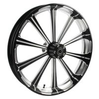 China 21 Inch Custom Forged Aluminium Alloy Motorcycle Wheel Rim for Harley Black Sample Make for sale