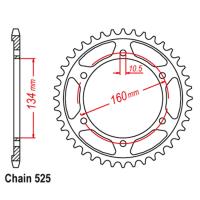 China 525 41T 46T Rear Sprockets for Honda CBR600 CBR 600RR CBR600F Custom Motorcycle Parts for sale