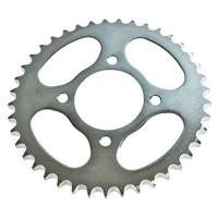 China 428 Chain Model Custom 1045 Steel Harden Teeth GN125 Motorcycle Rear Sprocket for Suzuki GN 125 GS 125 for sale