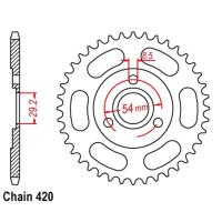 China Custom Steel 420 35-45T Motorcycle Rear Sprocket for Honda Z50 Z50A Z50R Z50J Durable for sale