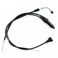 China Yamaha Motorcycle Accelerator Throttle Cable in Black with Silicone Rubber Insulation for sale