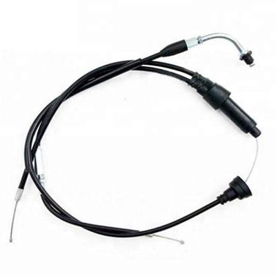 China Yamaha Motorcycle Accelerator Throttle Cable in Black with Silicone Rubber Insulation for sale