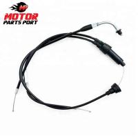 China Yamaha Motorcycle Accelerator Throttle Cable in Black with Silicone Rubber Insulation for sale