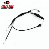 China Yamaha Motorcycle Accelerator Throttle Cable in Black with Silicone Rubber Insulation for sale