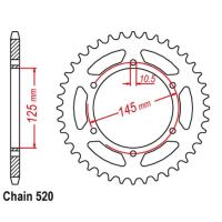China Teeth 45/46/47/48T Rear Sprocket for Yamaha MT03 XT660 XJ600 DT250 Superior Strength for sale