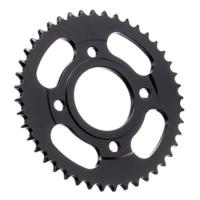 China Custom Steel 428 44T 45T Motorcycle Rear Sprocket for Honda CG125 CG 125 Titan in Silver for sale