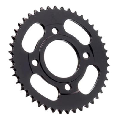 China Custom Steel 428 44T 45T Motorcycle Rear Sprocket for Honda CG125 CG 125 Titan in Silver for sale