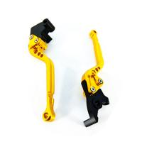 China Customizable Logo Aluminum CNC Adjustable Long Brake Clutch Levers for Royal Enfield 500 for sale