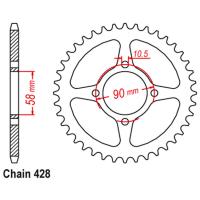 China 428 Rear Sprocket for Honda CBR125R GTR150 CB125F 44T 45T Purpose Replace/Repair for sale