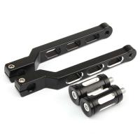 China Universal Aluminum Motorcycle Gear Shifter with Foot Pegs Black/Chrome For Harley Davidson for sale