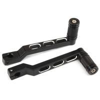 China Universal Aluminum Motorcycle Gear Shifter with Foot Pegs Black/Chrome For Harley Davidson for sale