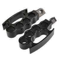China Universal CNC Aluminum Motorcycle Footrest Footpeg for Harley V-Rod Sportster XL Dyna Softail for sale