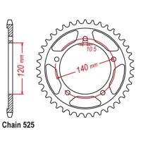 China Fit for For Suzuki DL1000 DL1050 V-Strom Durable Design Custom 520 41T 42T Sprocket for sale