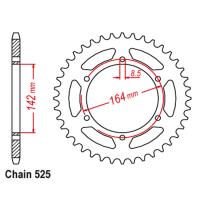 China Motorcycle 44T 525 Rear Sprocket for Hyosung GT650 GT650R GT650S Natural Color for sale