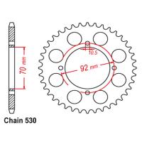 China Make Sample Motorcycle Rear 530 Sprocket 33T 45T for Kawasaki Z400 Z440 KZ400 Z500 for sale