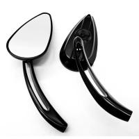 China Advanced Anti-glare Scooter Skull Motorcycle Rearview Mirror Side Mirror for Harley for sale