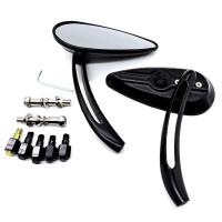 China Advanced Anti-glare Scooter Skull Motorcycle Rearview Mirror Side Mirror for Harley for sale