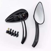 China Advanced Anti-glare Scooter Skull Motorcycle Rearview Mirror Side Mirror for Harley for sale