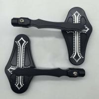 China Aluminum Alloy Harley Motorcycle Bar End Mirror CNC Rear View with Glass Size 13.3*7cm for sale