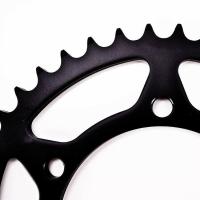 China 43T Black Steel Motocross Racing Sprocket 520 for Kawasaki Z300 EX300 Ninja 300 Z250SL for sale