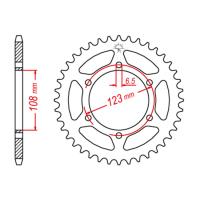 China Make Sample 420 40T motorcycle rear sprocket chain for Custom Aprilia 50 RS4 2T E4 for sale
