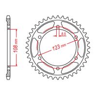 China 428 Steel Motorcycle Chain Sprocket for Aprilia 125 RS4 Rear Position 60T/Custom Teeth for sale