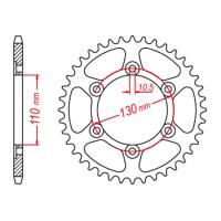 China Custom 428 Steel Motorcycle Chain Sprocket for Kawasaki Z125 BX125 Advanced Technology for sale