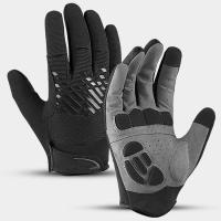 China Adjustable Wrist Strap Full Finger Shock Absorbing Touch Screen Outdoor Riding Non-Slip Gloves S-M-L-XL for sale