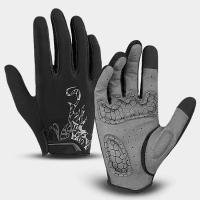China Customized Logo Outdoor Breathable Touch Screen Full Finger Motorcycle Riding Gloves for sale