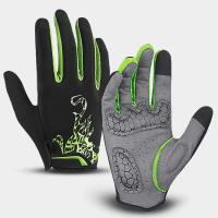 China Customized Logo Outdoor Breathable Touch Screen Full Finger Motorcycle Riding Gloves for sale