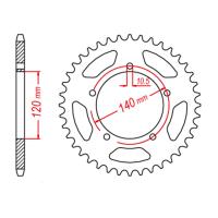 China Make Sample 42/43/45T Motorcycle Chain Sprocket Set Kit for Triumph 865 Scrambler for sale