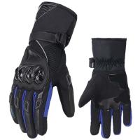 China Full Finger Microfiber Custom Touch Screen Warm Windproof Winter Waterproof Motorcycle Gloves for sale