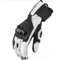 China Custom Men's Winter Motorcycle Racing Genuine Sheepskin Leather Gloves with Logo for sale