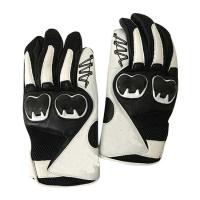 China Full Finger Style Breathable Custom Leather Biker Gloves for Unisex Motorcycle Riders for sale