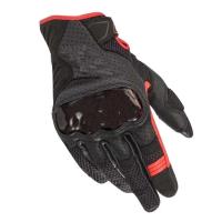 China Black Genuine Leather Custom Non-Slip Motorcycle Racing Gloves with Breathable Design for sale