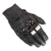 China Shockproof Breathable Touch Screen Leather Carbon Fiber Knuckle Motorcycle Gloves for sale